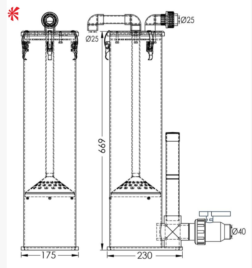 Aqua Forte AQUAFORTE TORNADO III PROTEIN SKIMMER - Koi Logic