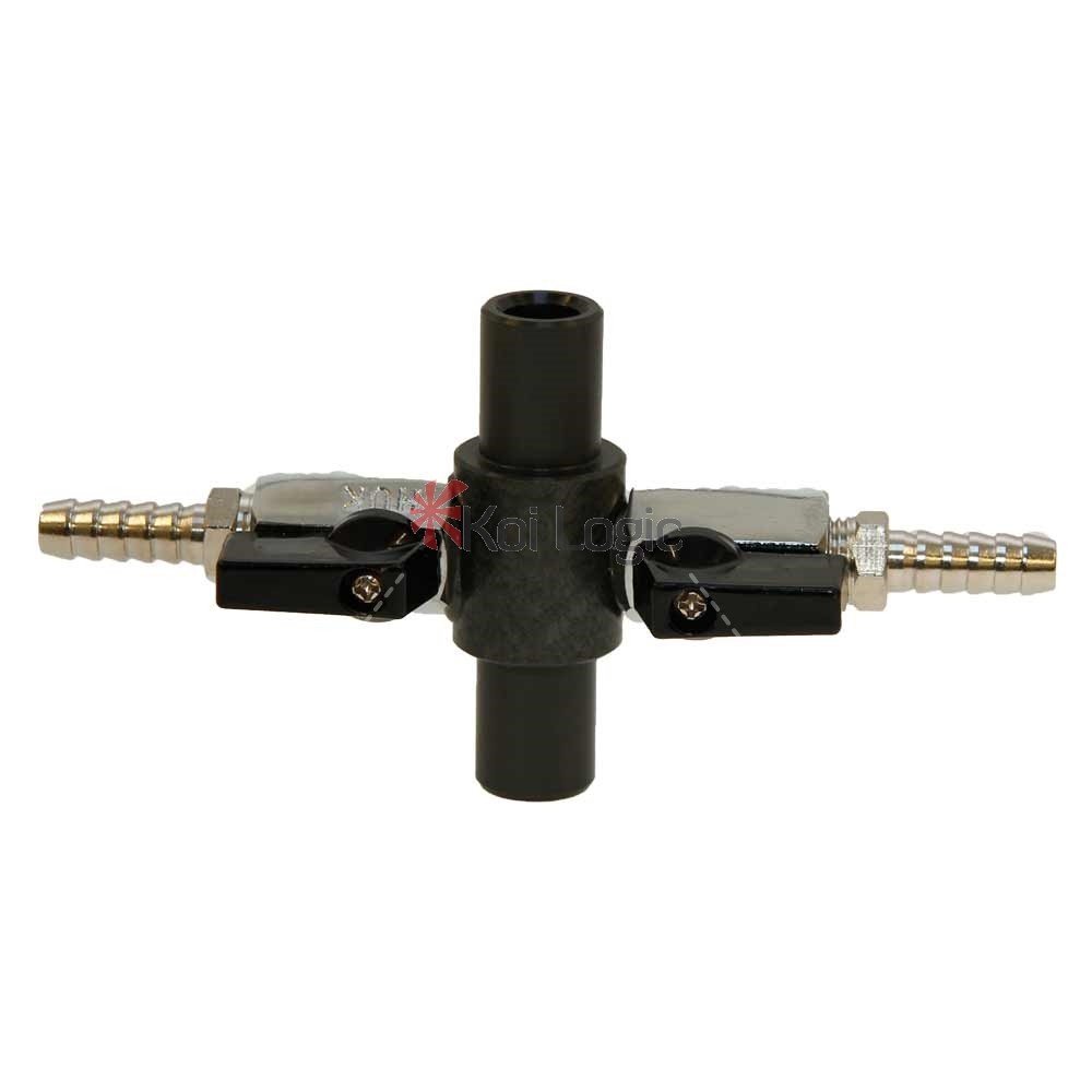 Manifold Cross Piece 2 Way Air Valve 8mm - Koi Logic