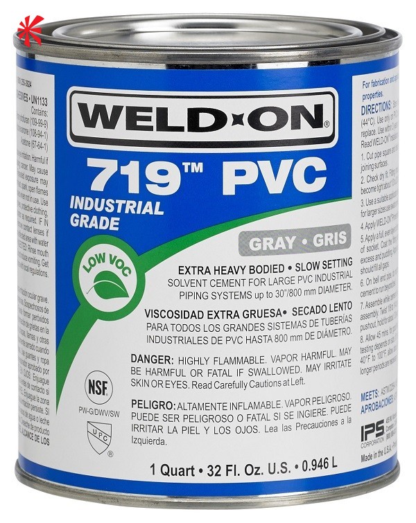 Weld-On 719 Wet R Dry Solvent Cement Glue - Koi Logic